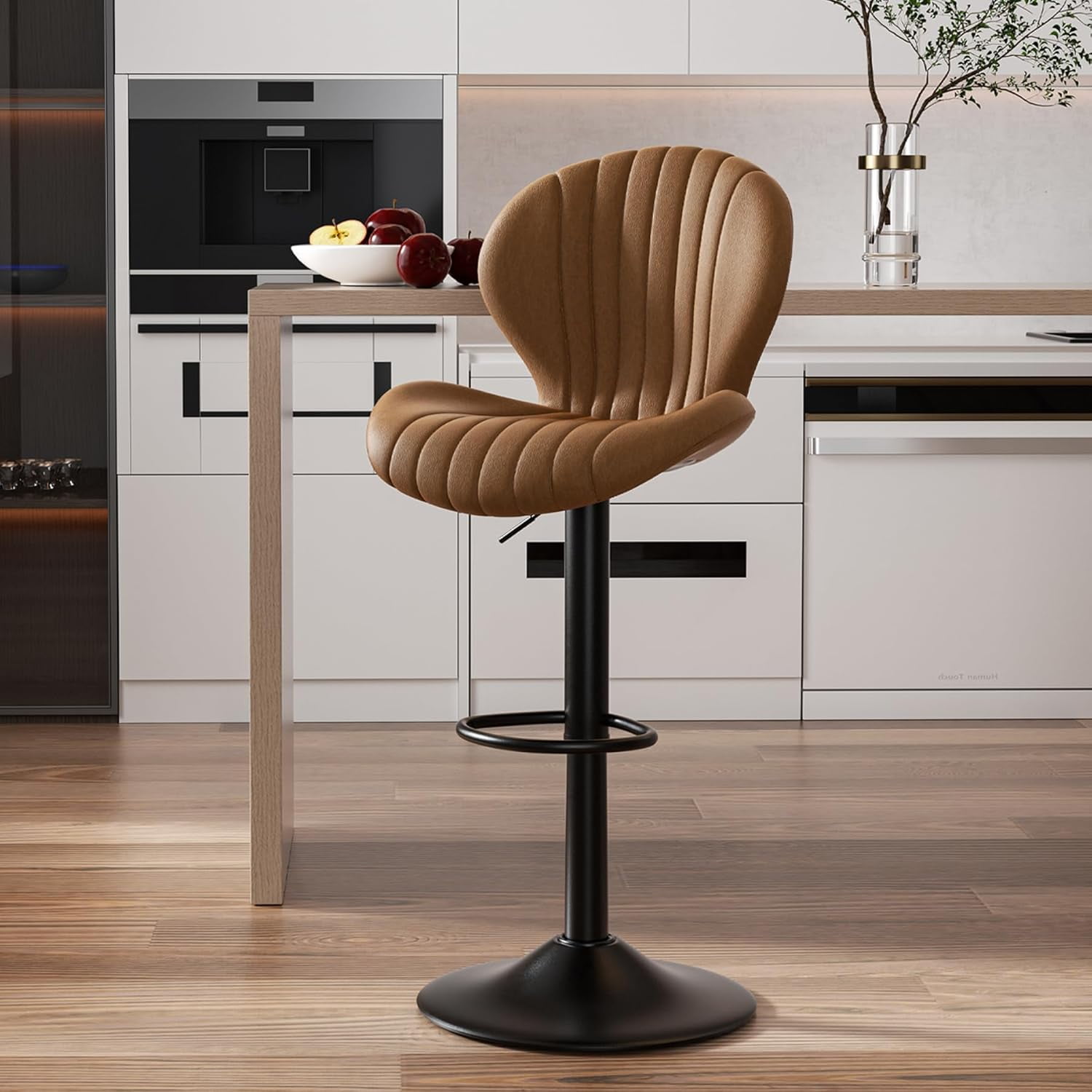 Bar Stools Set of 3 Modern Swivel Bar Chairs Barstools Counter Height ...