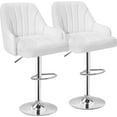 Bar Stools Set of 2, Adjustable Barstools, Counter Height Stools with ...