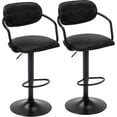 Bar Stools Set of 2, Adjustable Counter Height Barstools with and Arm ...
