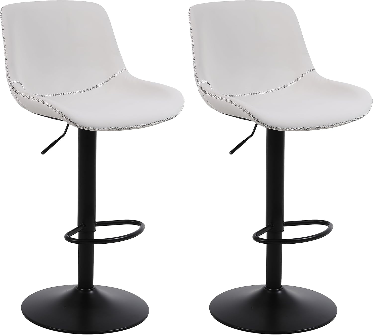 Bar Stools Swivel Counter Height Barstools with Back Adjustable Bar ...