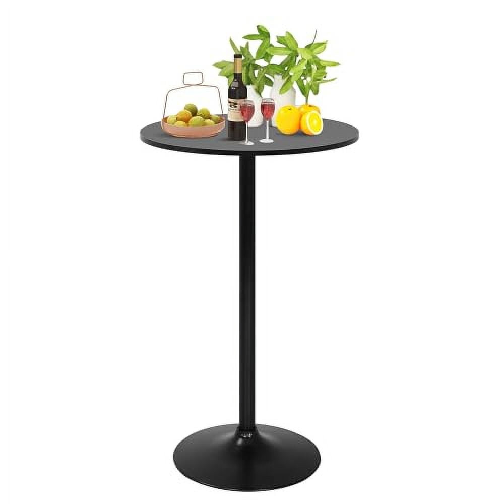 Bar Table 23.5Inch Round Top Cocktail Table 40" H Pub Table with Metal ...