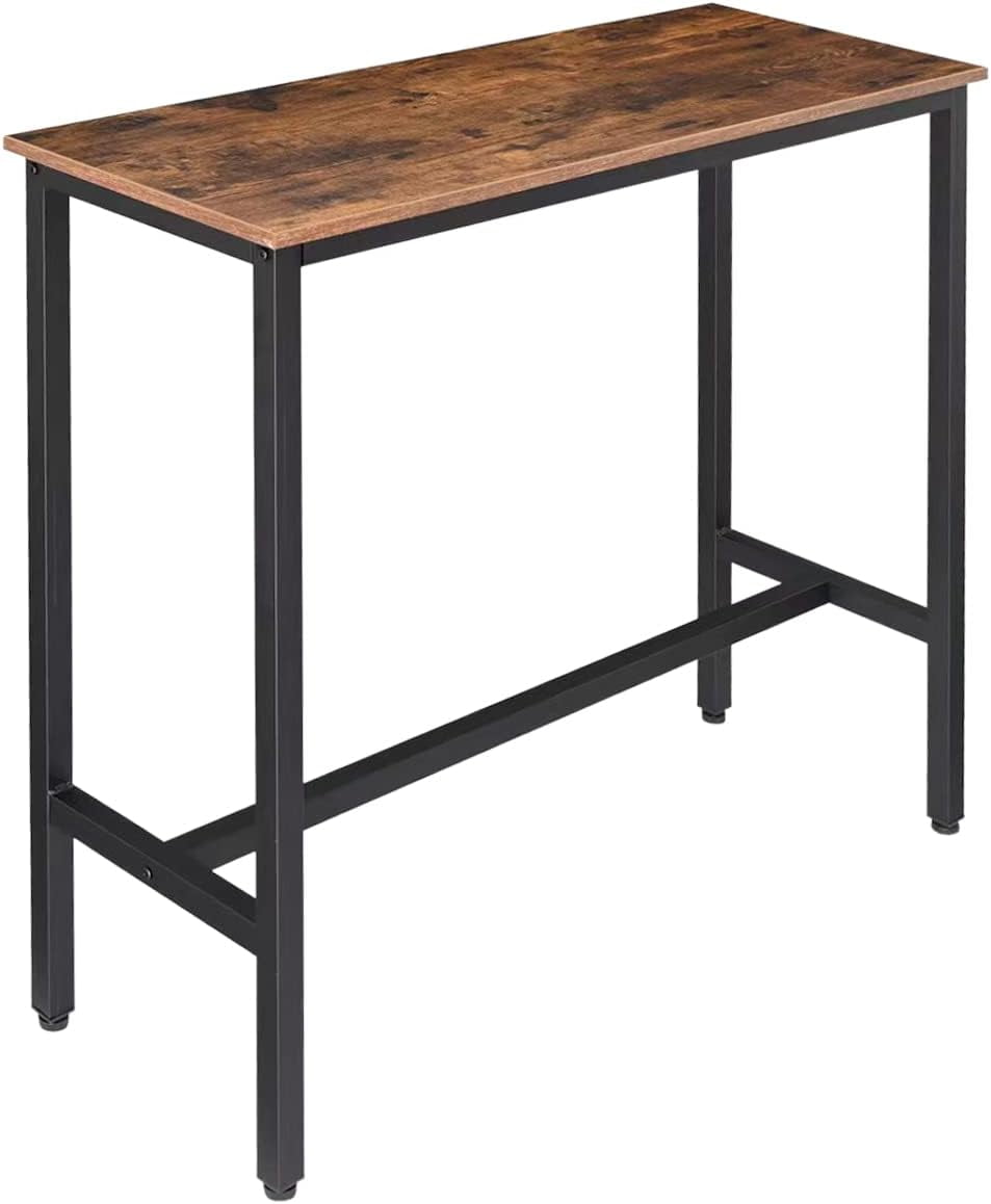 Bar Table 39" Long Narrow Bar Height Pub Table Dining Table for Kitchen ...