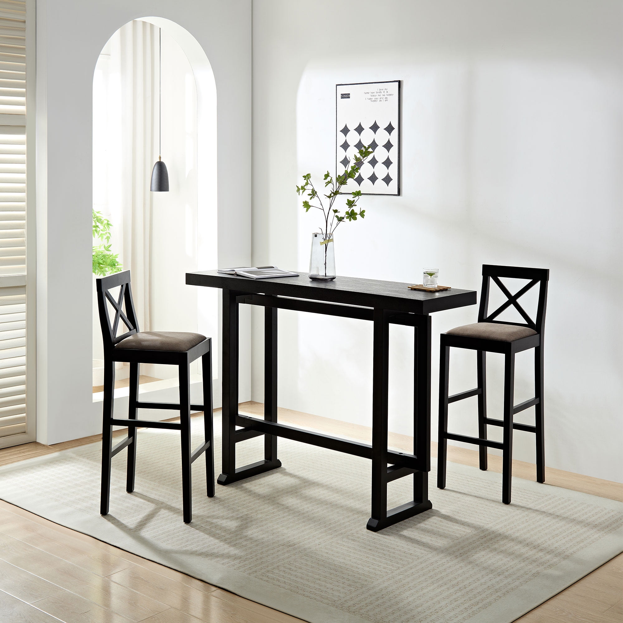 Bar Table,Bar Chair, Extra Long Entryway Table for Entryway, Hallway ...