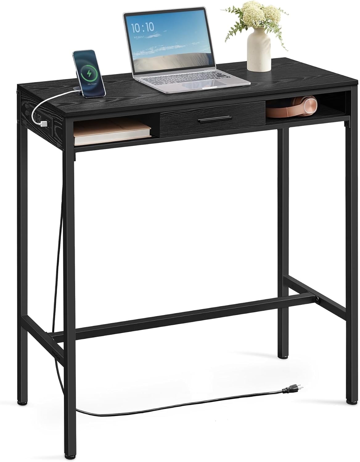 Bar Table, Bar Height Pub Table, Storage Kitchen Dining Table with ...