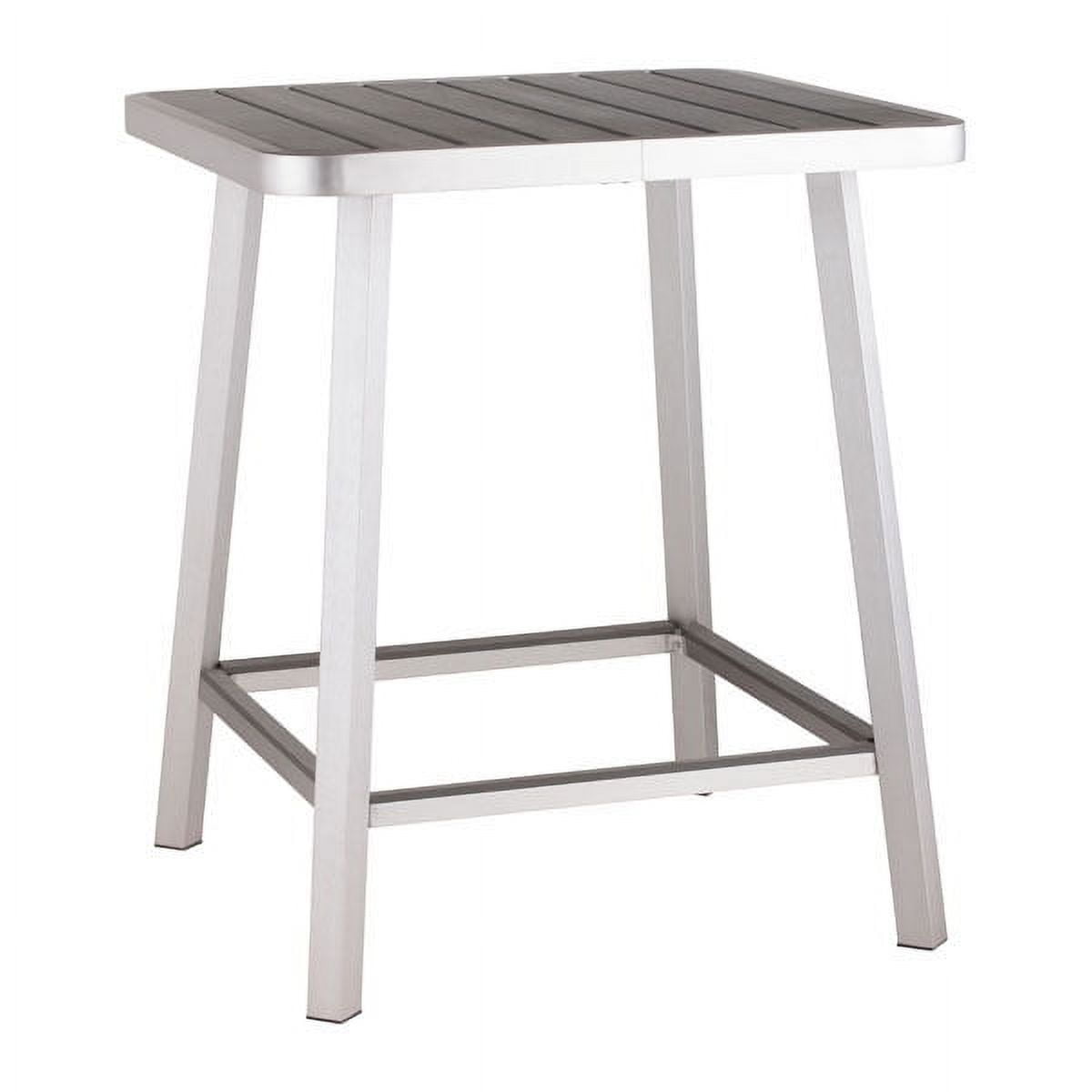 Home Roots Furniture 249173 41.9 x 35.4 x 35.4 in. Faux Wood Brushed ...