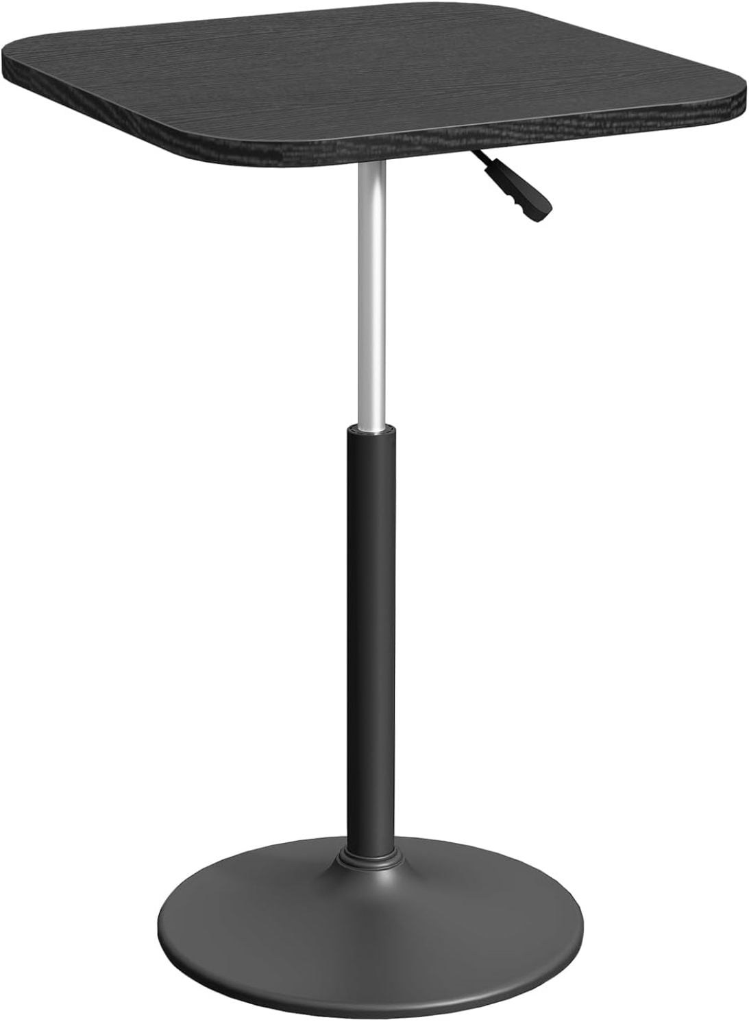 Bar Table, Height-Adjustable Pub Table 26.8-36.2 Inches, Cocktail Table ...