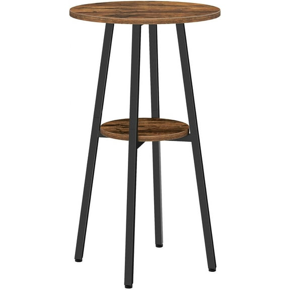 Sunny Designs Rustic Doe Valley Wine Barrel Pub Table with Lazy Susan ...