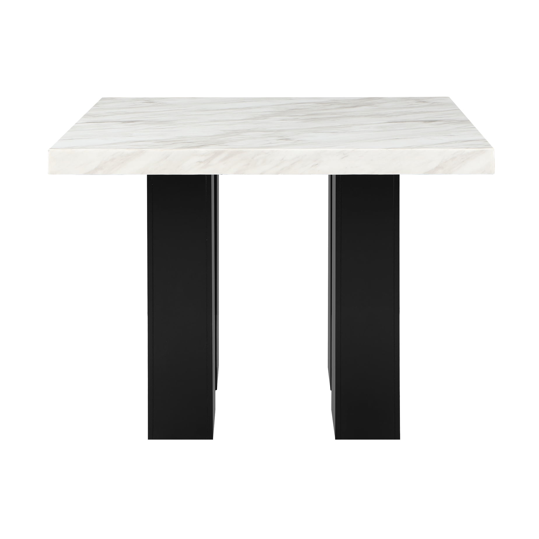 Bar Table / Silver Connector, Faux Marble Surface, 48 in Wide / Great ...