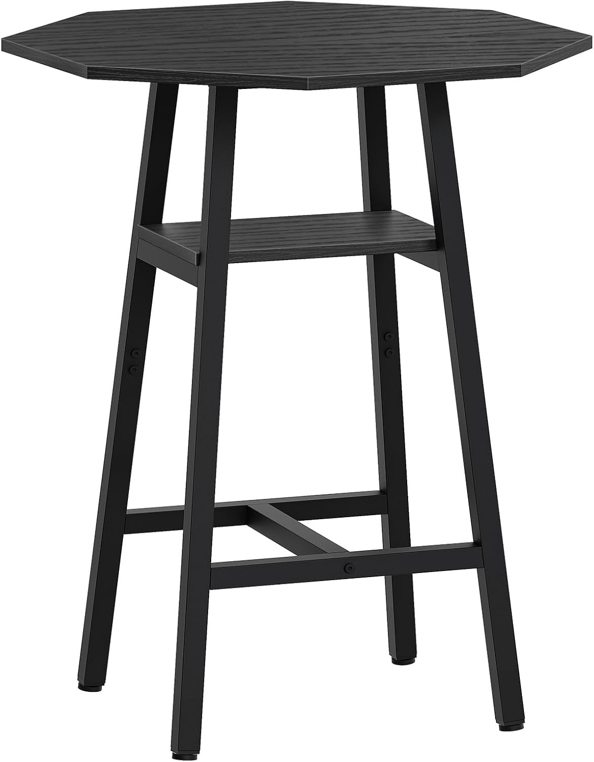 Bar Table, Small Pub Table, Octagonal Counter Height Cocktail Table ...