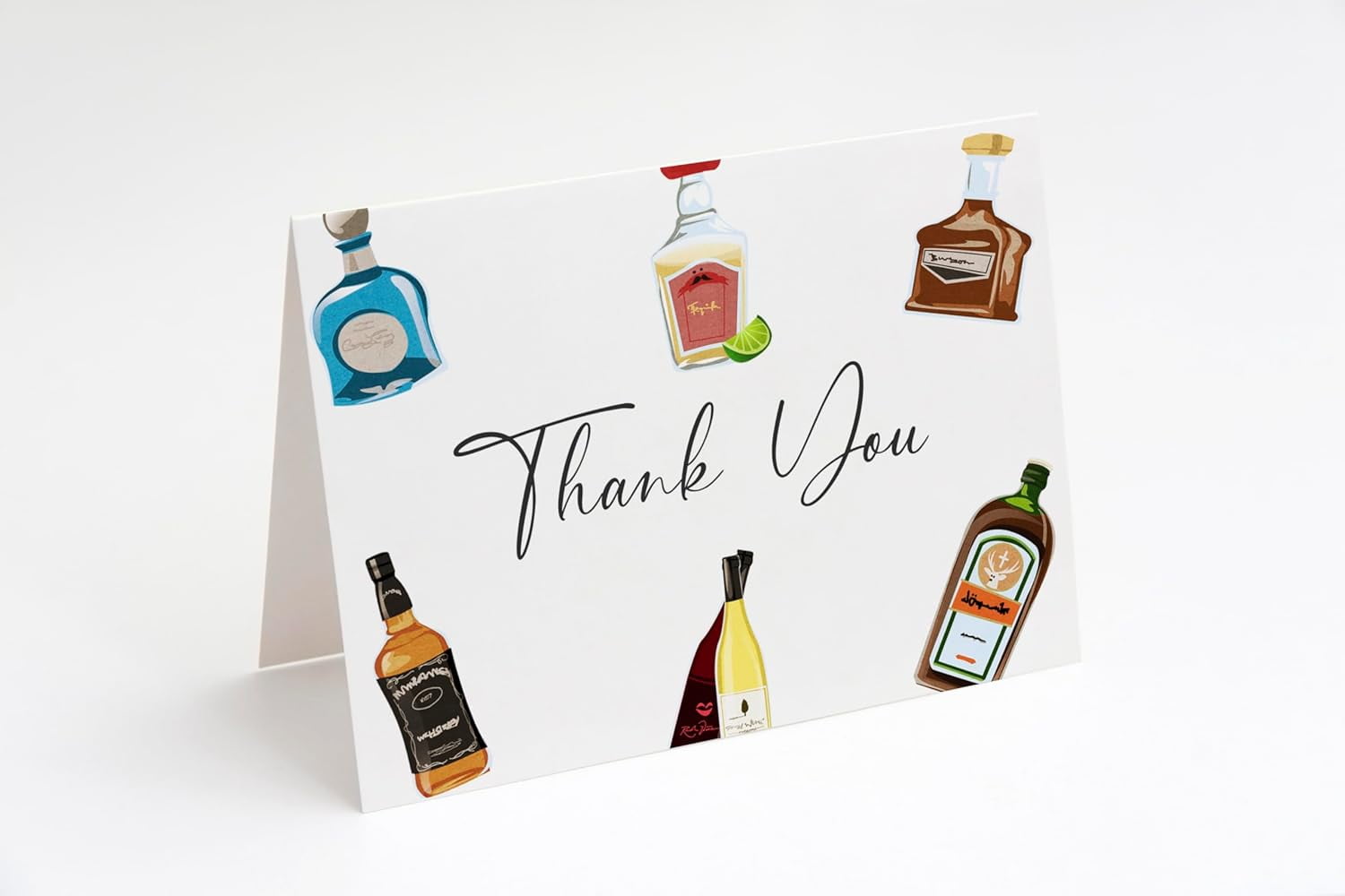 Bar Thank You Cards Stock The Bar Bridal Shower Cocktail Party ...