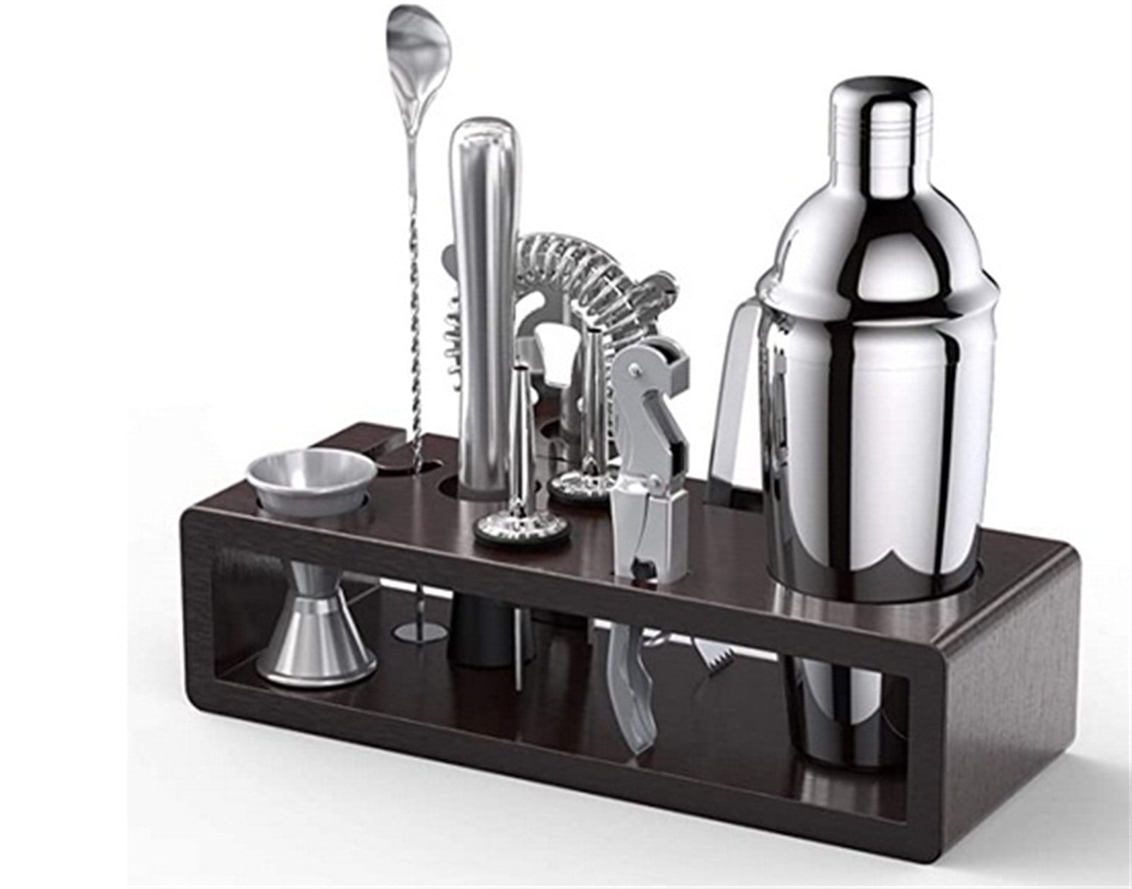 Bar Tools Set Bartenders Cocktail Shaker Cocktail Rack Stand Jigger ...