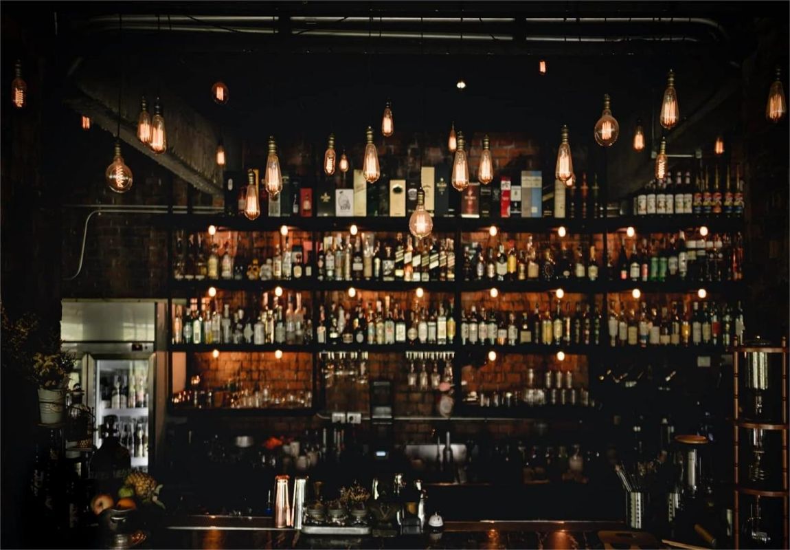 Bar Wine Shelf Photography Backdrop Pub Alcohol Bottles Background ...