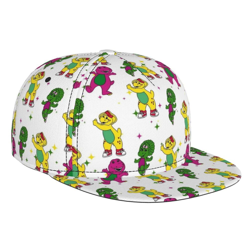 Bar-ney and Friends Adjustable Brim Bill Baseball Cap Adjustable Snapback Hat Hip Hop Cap Dad ...