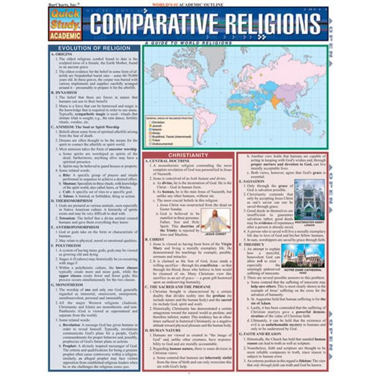 BarCharts- Inc. Comparative Religions - Walmart.com