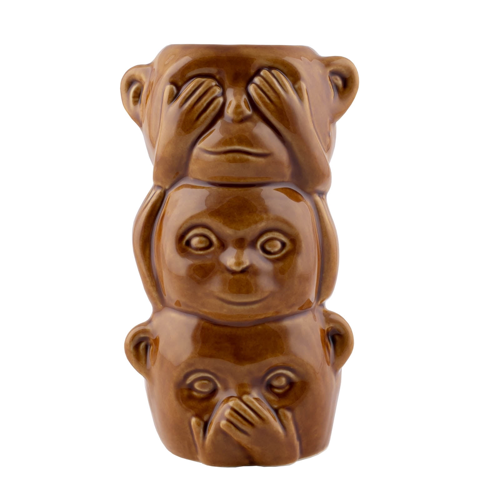 BarConic® Tiki Drinkware, 3 Monkey Totem, 19 Ounces - Walmart.com