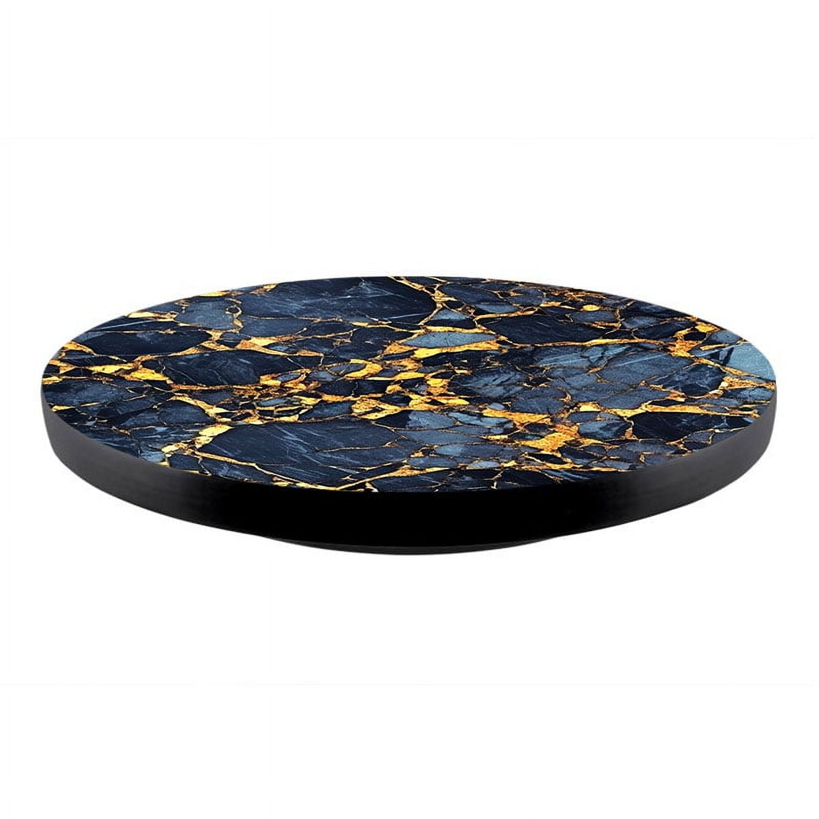 BarConic® Wooden, Round, Lazy Susan for Kitchen Table Top, Graphic Grey ...