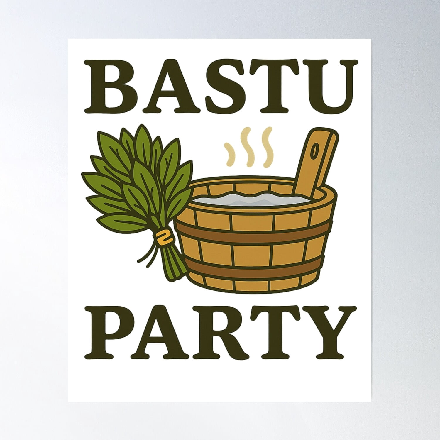 Bara Bada Bastu Sauna Collection (Transparent)- Vintage Wall Arttrendy ...