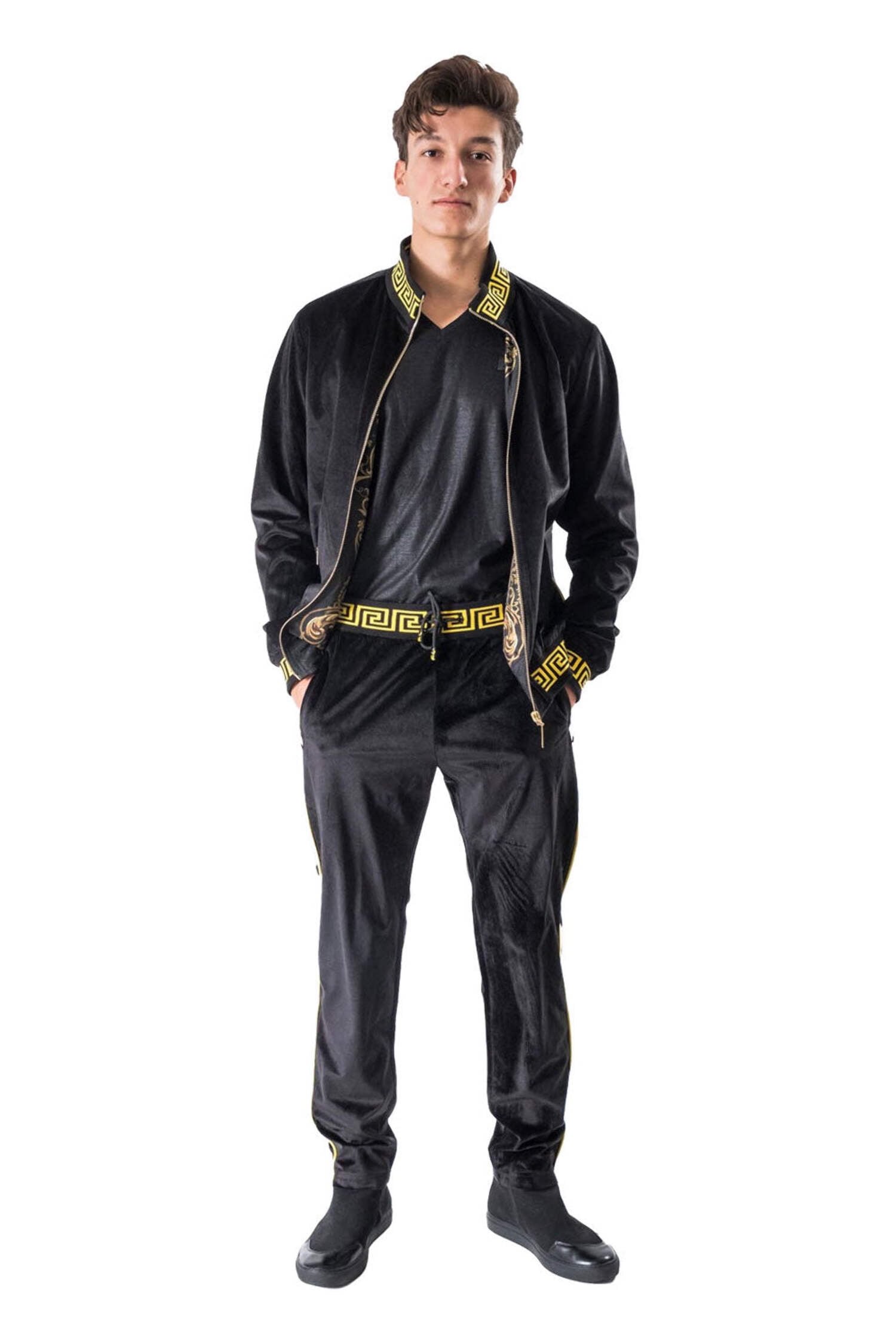 Barabas Men's Casual Street Medusa Greek Pattern Loungewear JJ900 ...