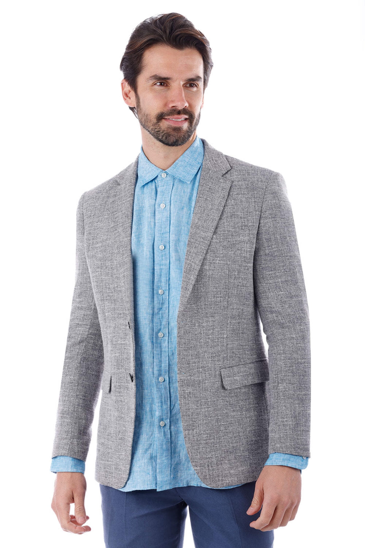 Barabas Men's Classic Tweed Pattern Notch Lapel Blazer 4BL30 - Walmart.com