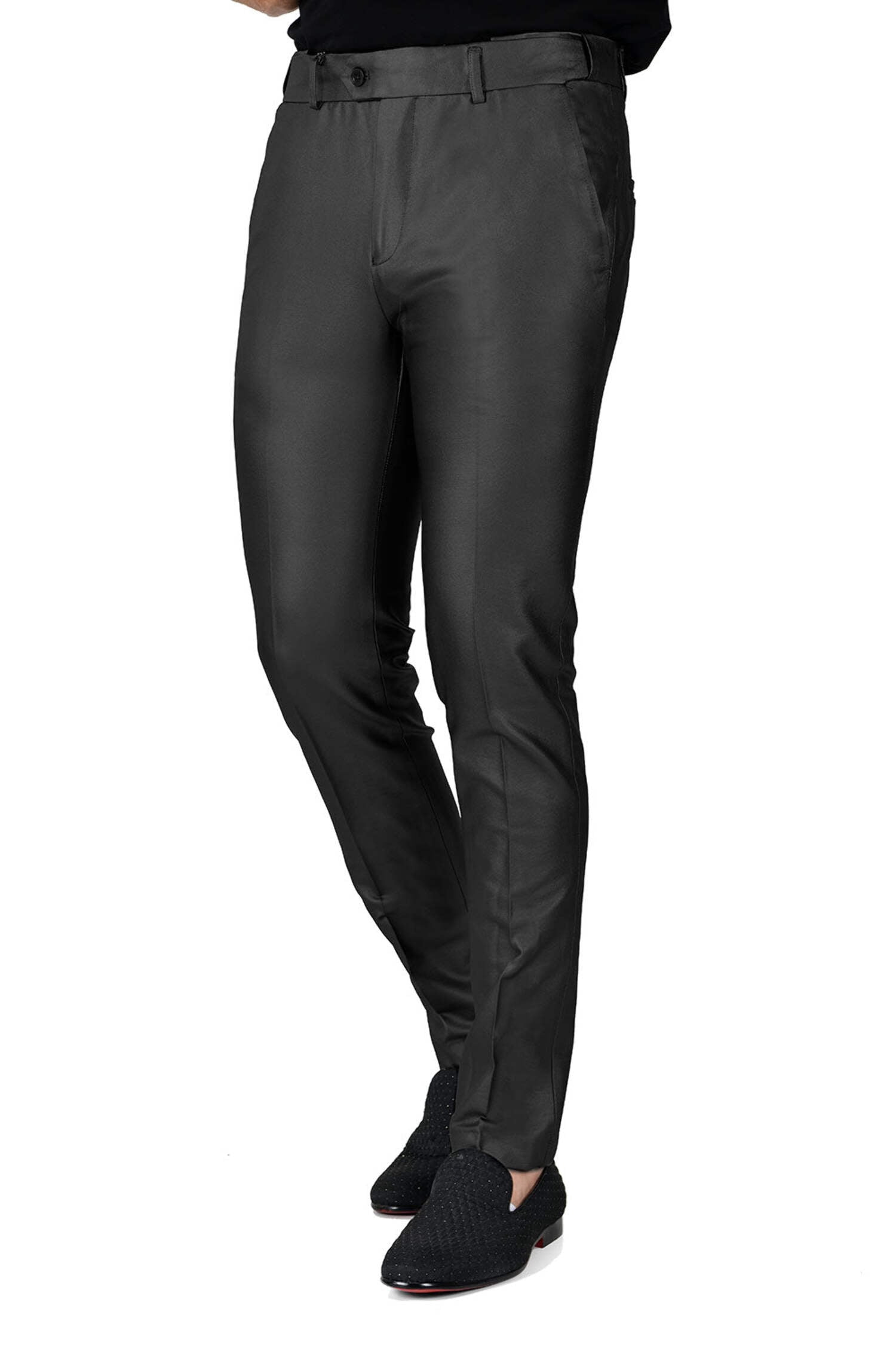 Barabas Men's Glossy Shiny Design Sparkly Luxury Dress Pants CP95 ...