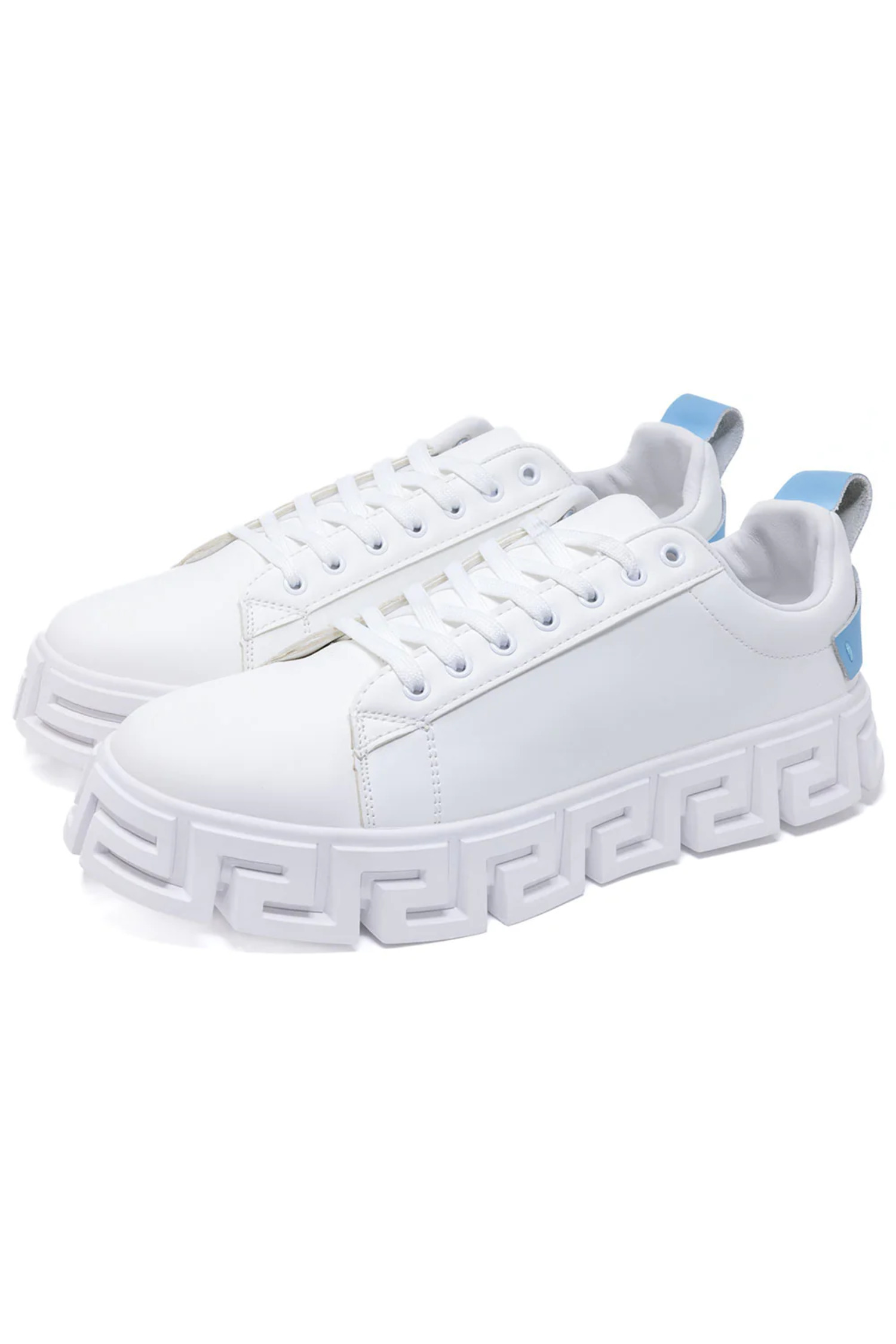 Barabas Men's Greek Key Sole Pattern Premium Sneakers 4SK06 - Walmart.com