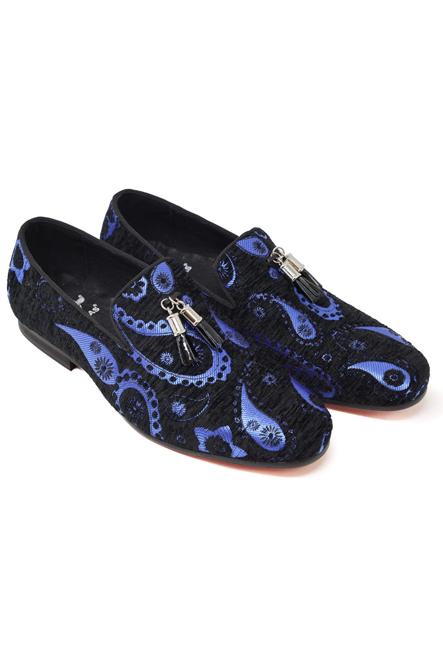 Barabas Men's Paisley Design Tassel Slip On Loafer Dress Shoes 2SH3101 ...