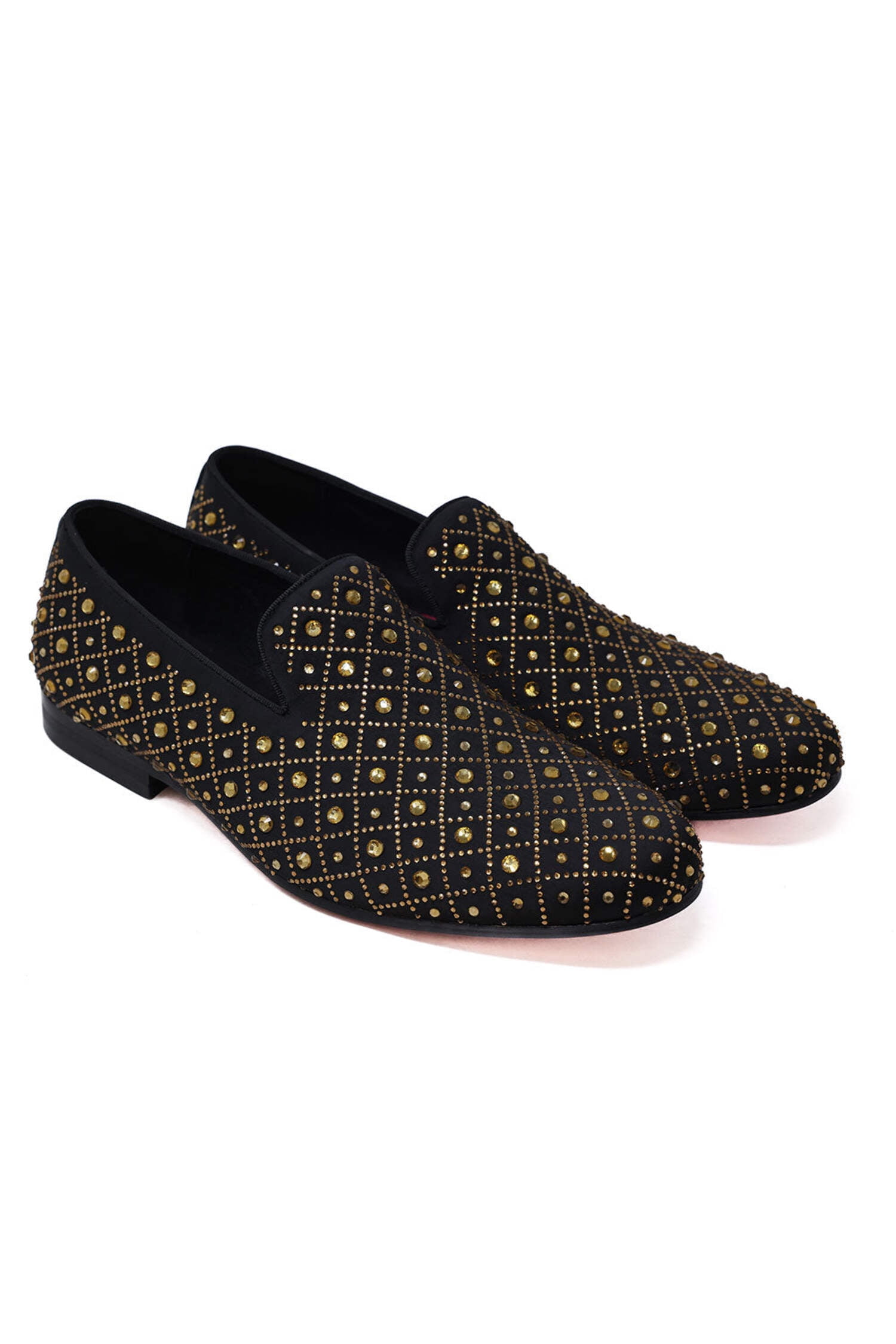 Barabas Men's Rhinestone Jewel Pattern Slip On Dress Shoes 2ESH11 ...