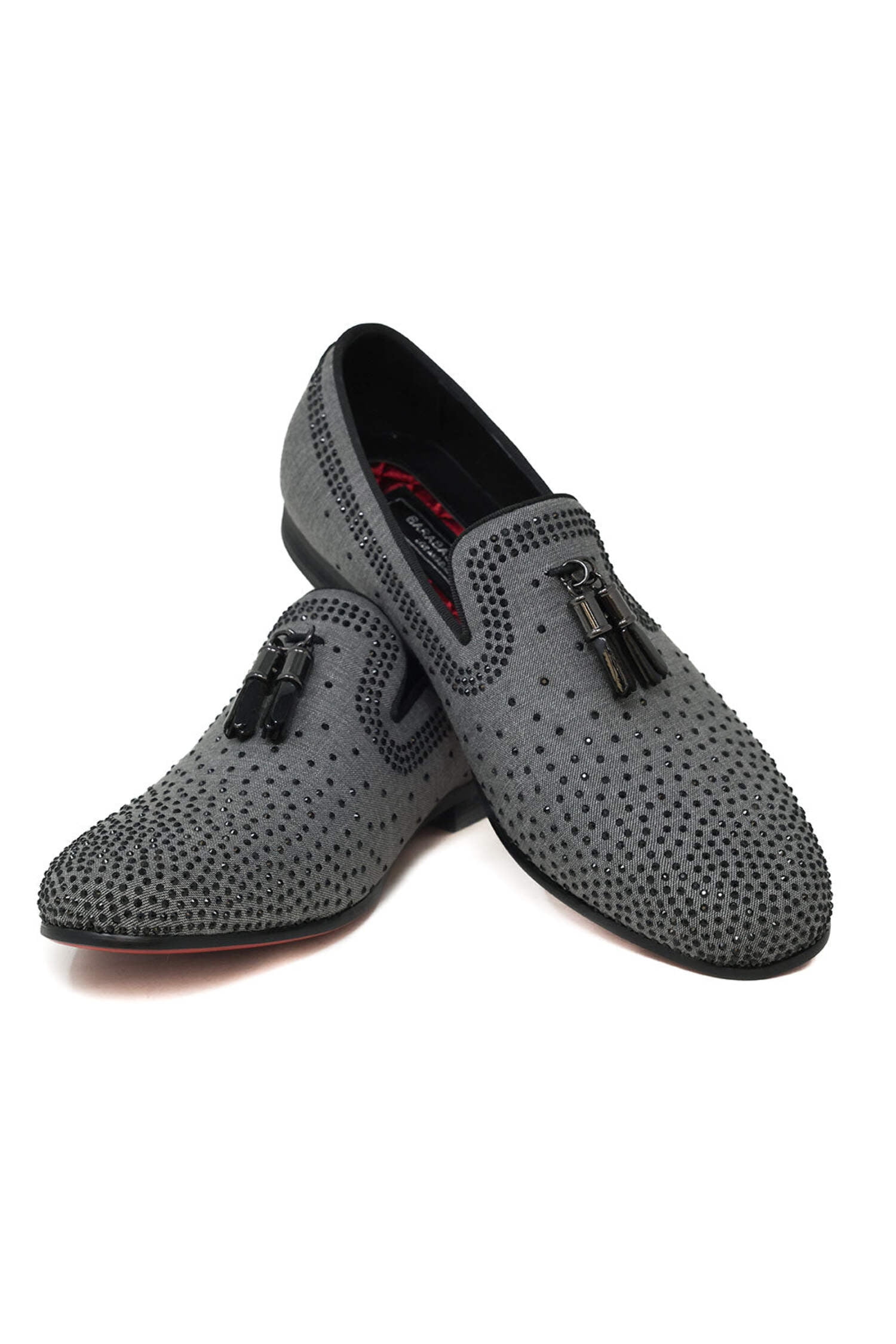 Barabas Men's Rhinestone Slip On Tassel Loafer Dress Shoes 2ESH3 ...