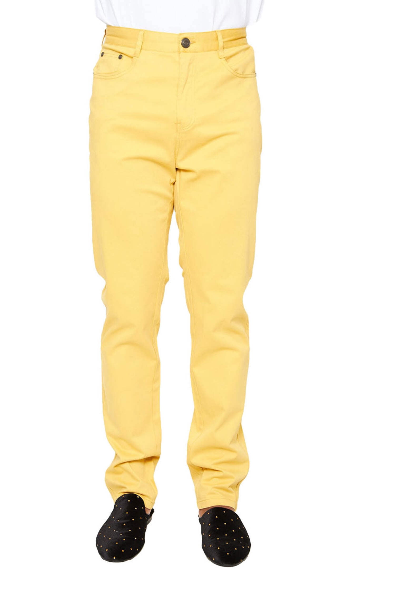 Barabas Men's Solid Color Front button fasten Slim Denim Jeans B2077 ...