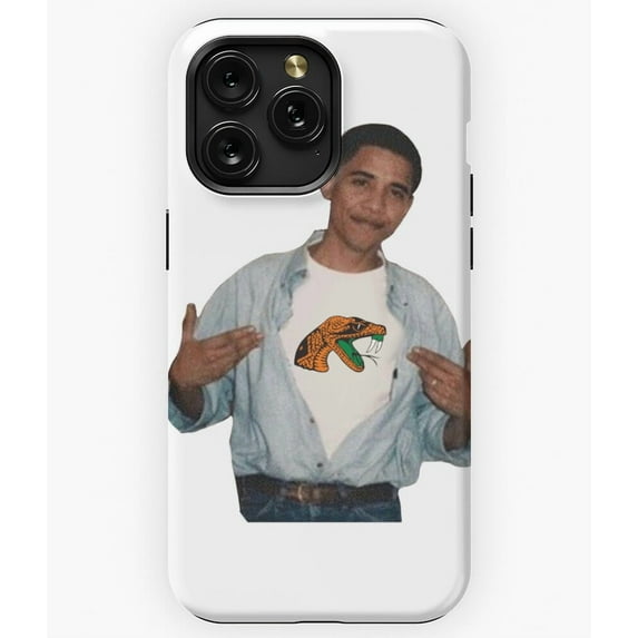 Barack Obama FAMU Rattlers Fan Graphic Parody A3190 Phone Case for ...