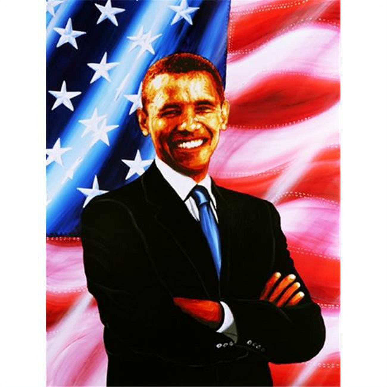 Barack Obama - Painting Movie Poster - 11 x 17 in. - Walmart.com