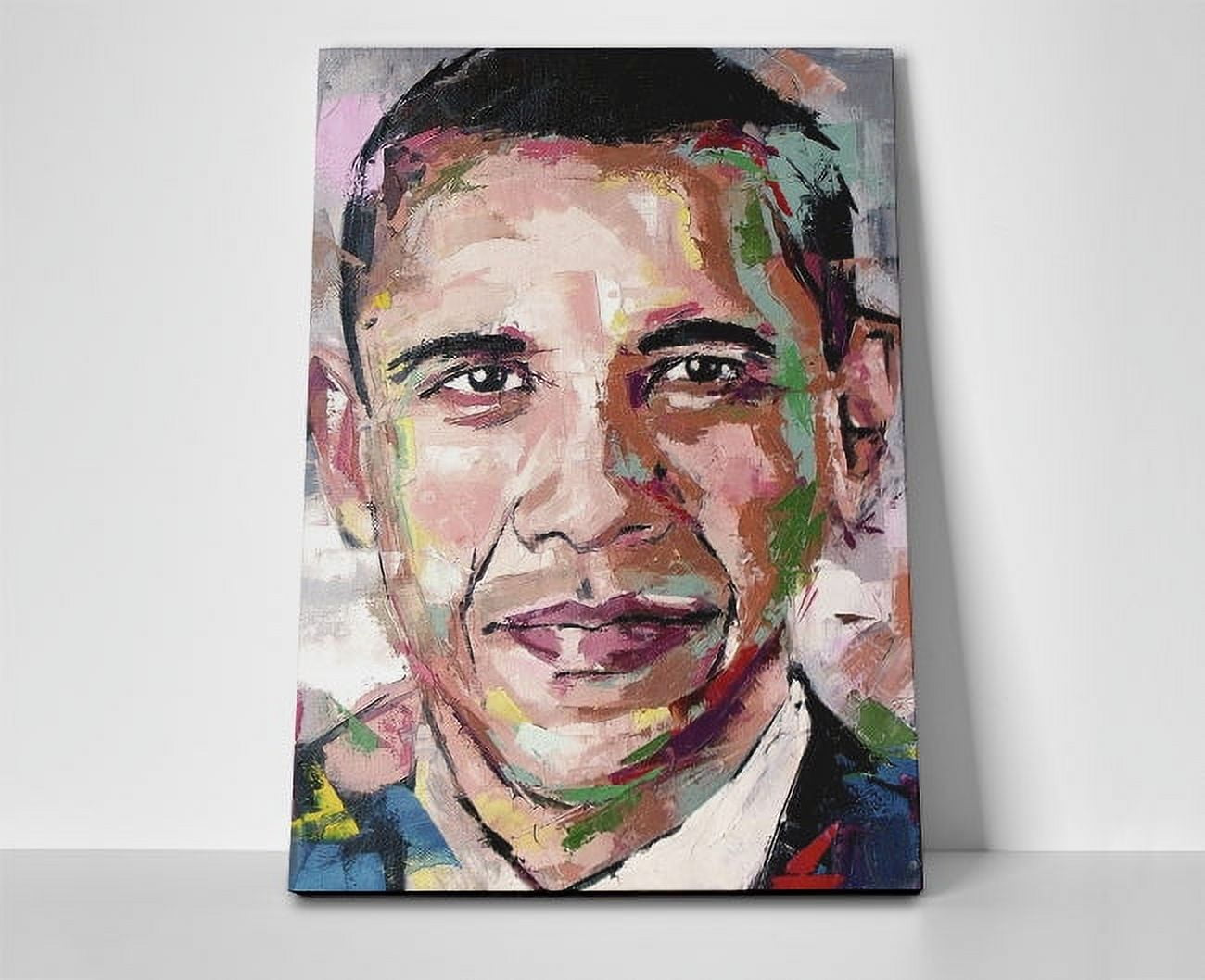 Barack Obama Painting Poster or Wrapped Canvas - Walmart.com