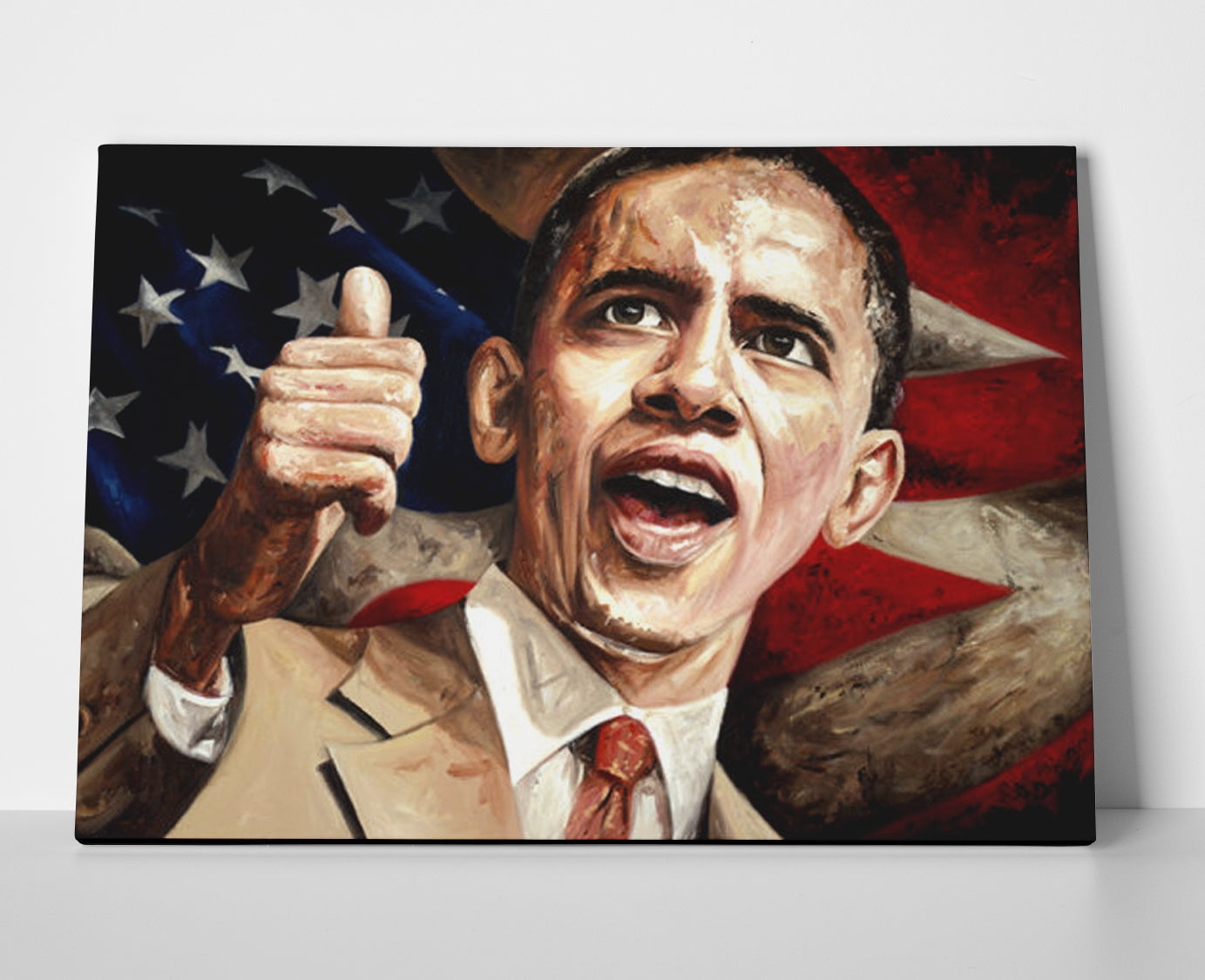 Barack Obama Poster or Wrapped Canvas - Walmart.com