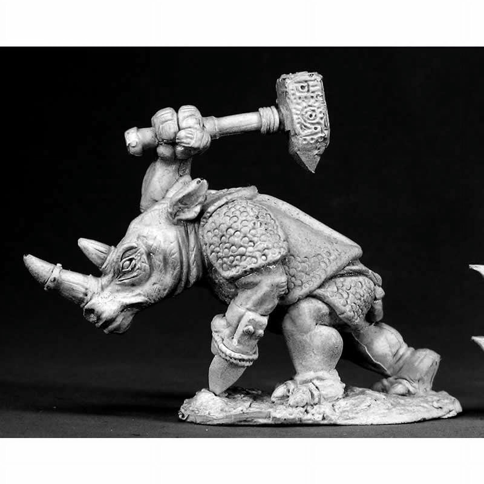 Barak Rhino Man Miniature Figure 25mm Heroic Scale Dark Heaven Legends ...