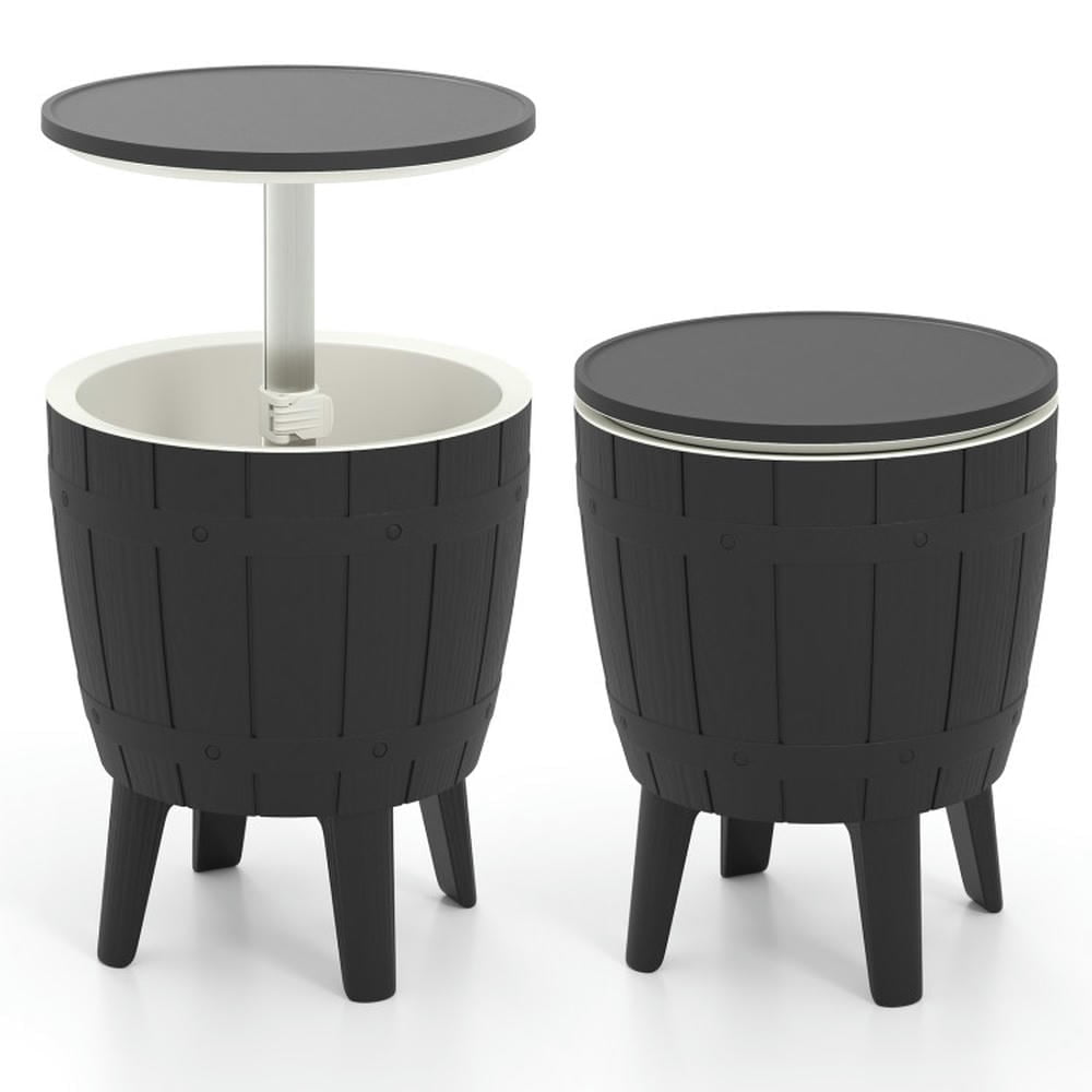 Barara King 10 Gallon Cooler Bar Table Outdoor Coffee Table Ice Bucket ...