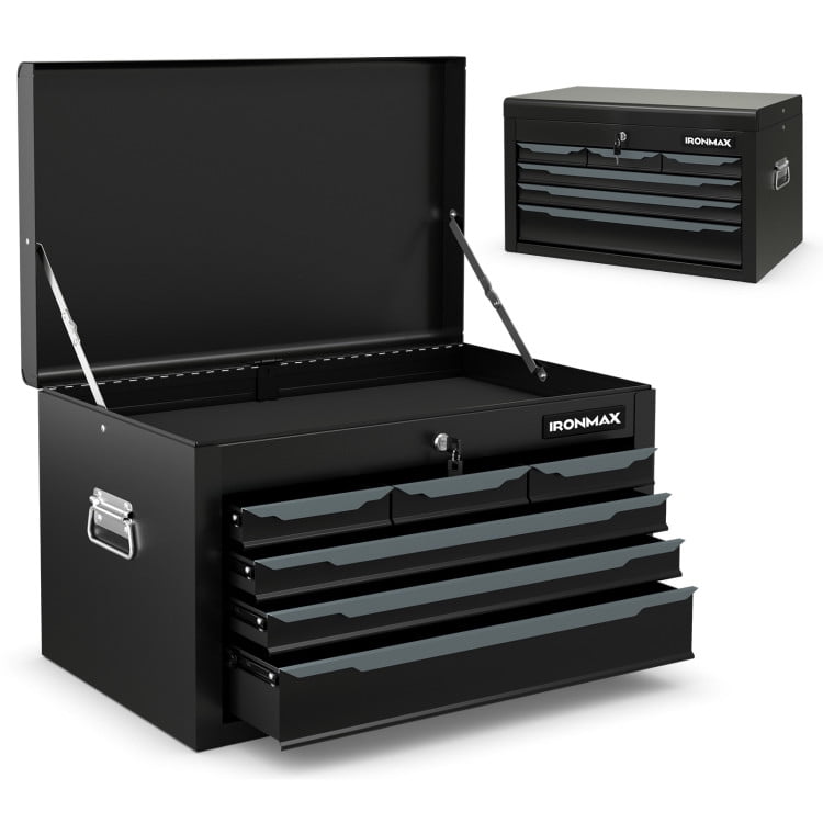 Barara King 24 Inch Tool Chest Case with 6 Drawers and Top Storage for ...