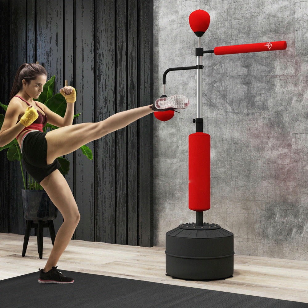 Barara King 4-in-1 Adjustable Punching Bag with 2 Speedballs and 360 ...