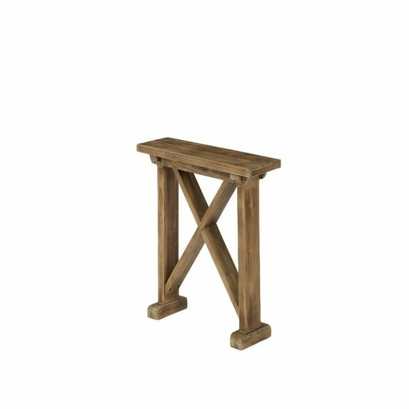 Barara King 41.3Inch Farmhouse Small Wooden Console Table, Solid Wood ...