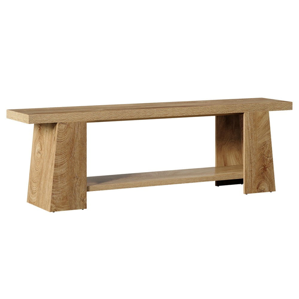Barara King 59Inch Extra Long Shoe Bench with Storage Shelves, 2-Tier ...