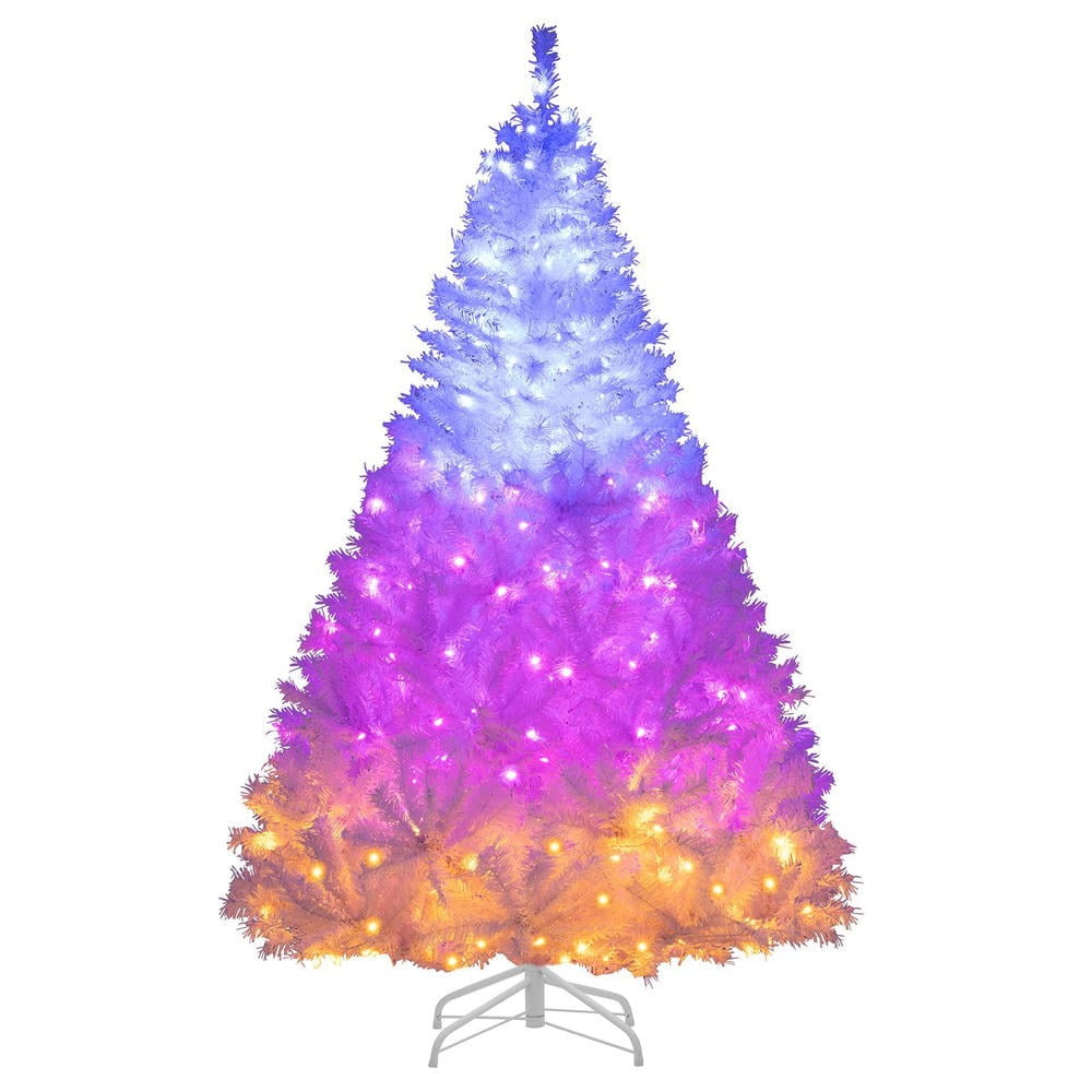 Barara King 6ft Pre-Lit Christmas Tree with 11 Lighting Modes ...