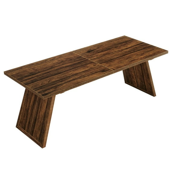 Barara King 70.87" Rectangular Farmhouse Dining Table for 6-8 People ...
