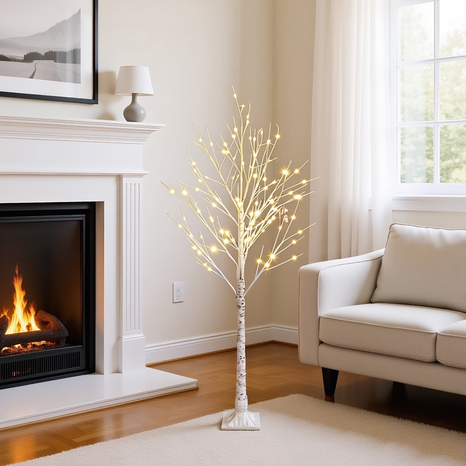 Barara King Artificial Christmas Tree, Xmas Trees,4Ft Snowflake ...