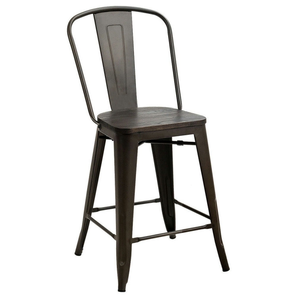 Barara King Bar stools,Barstools,Bar Chairs,Set of 4 Industrial Metal ...