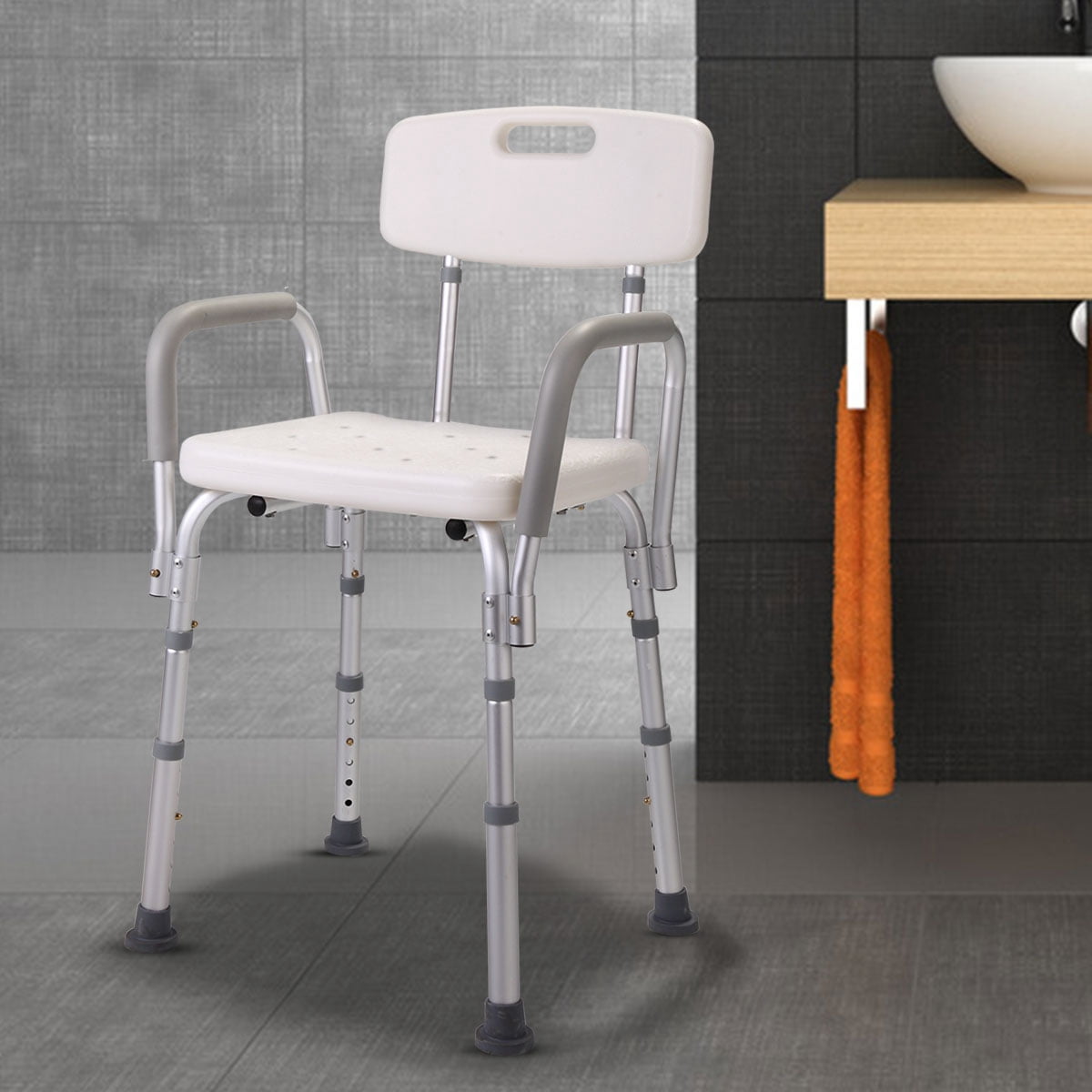 Barara King Bath chair - with back and double armrests - Walmart.com