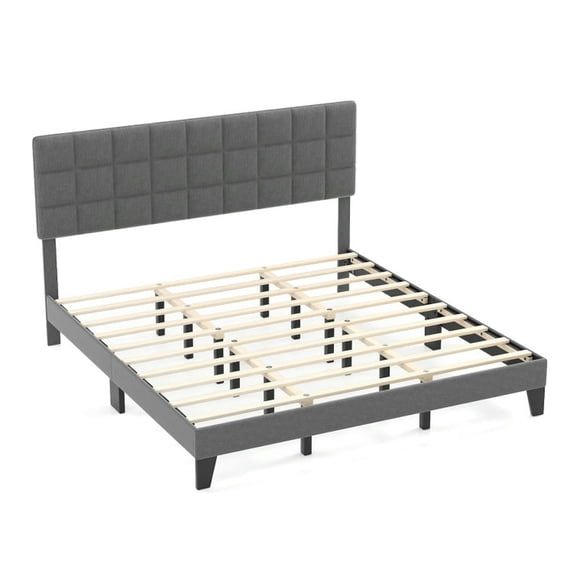 Barara King Bedroom Bed Frame, Bed Platform Frame,King Size Modern ...