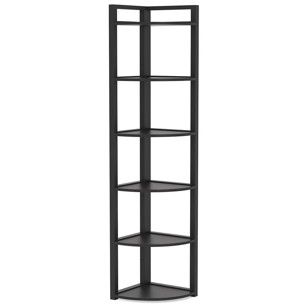 Barara King Bookshelf, Bookcase, Display Standing Shelf,6-Tier Corner ...