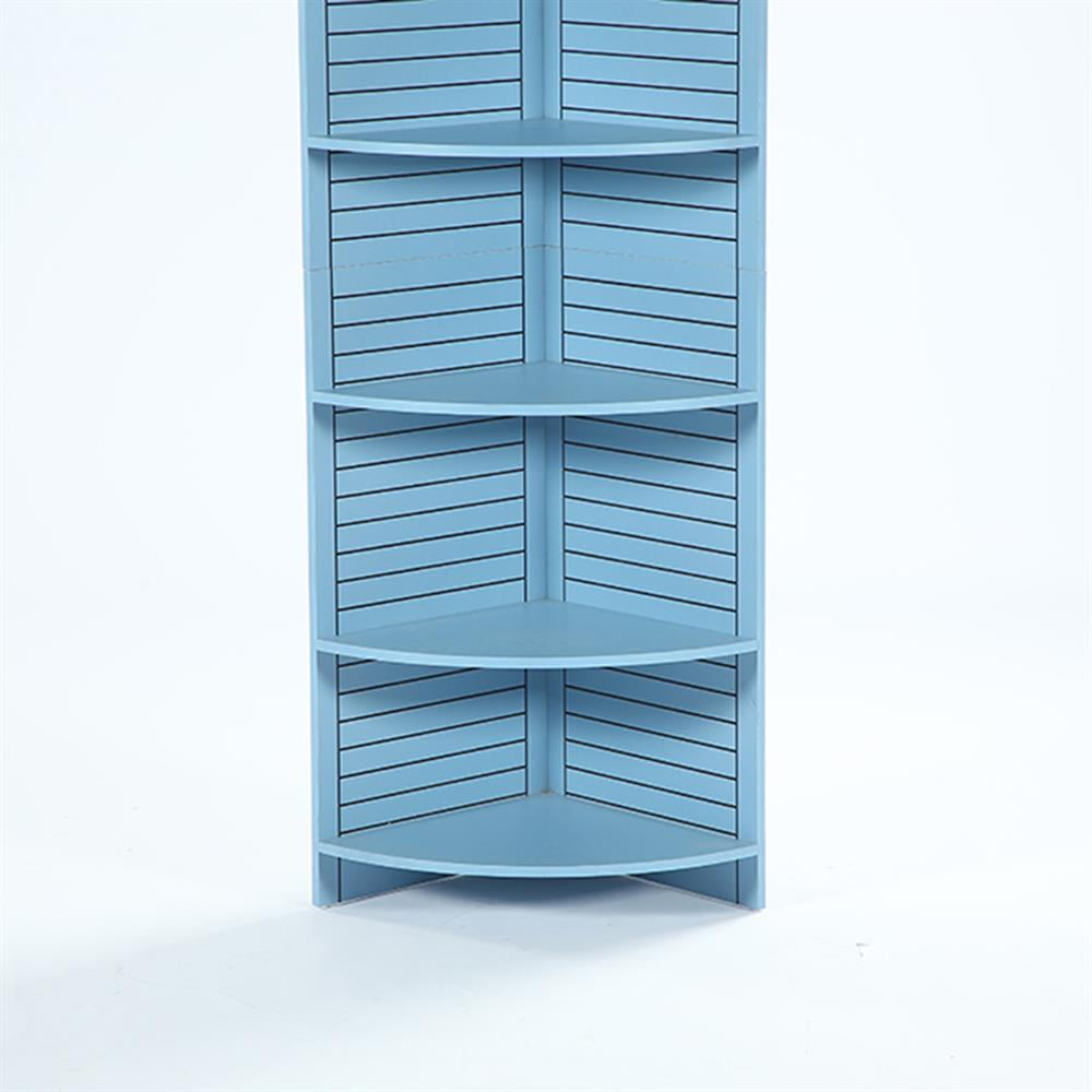 Barara King Bookshelf, Bookcase, Display Standing Shelf70.8" Corner ...