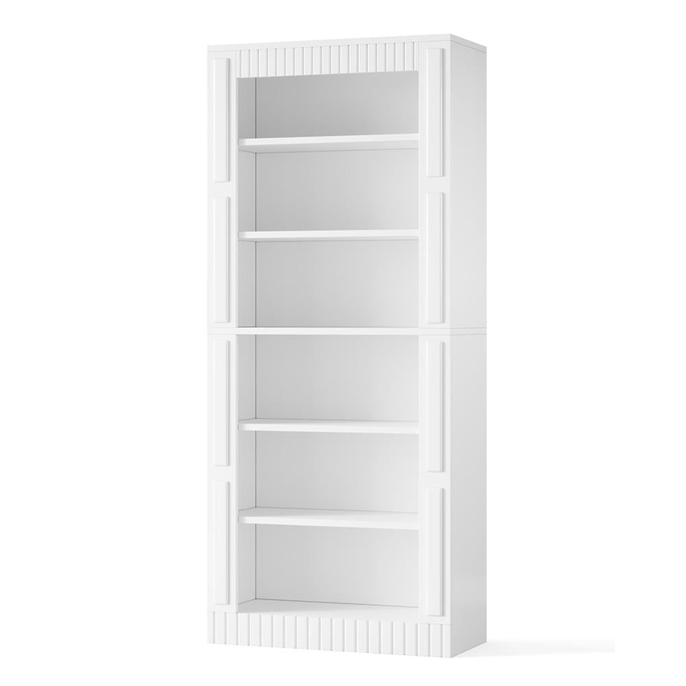 Barara King Bookshelf, Bookcase, Display Standing Shelf73" Modern ...