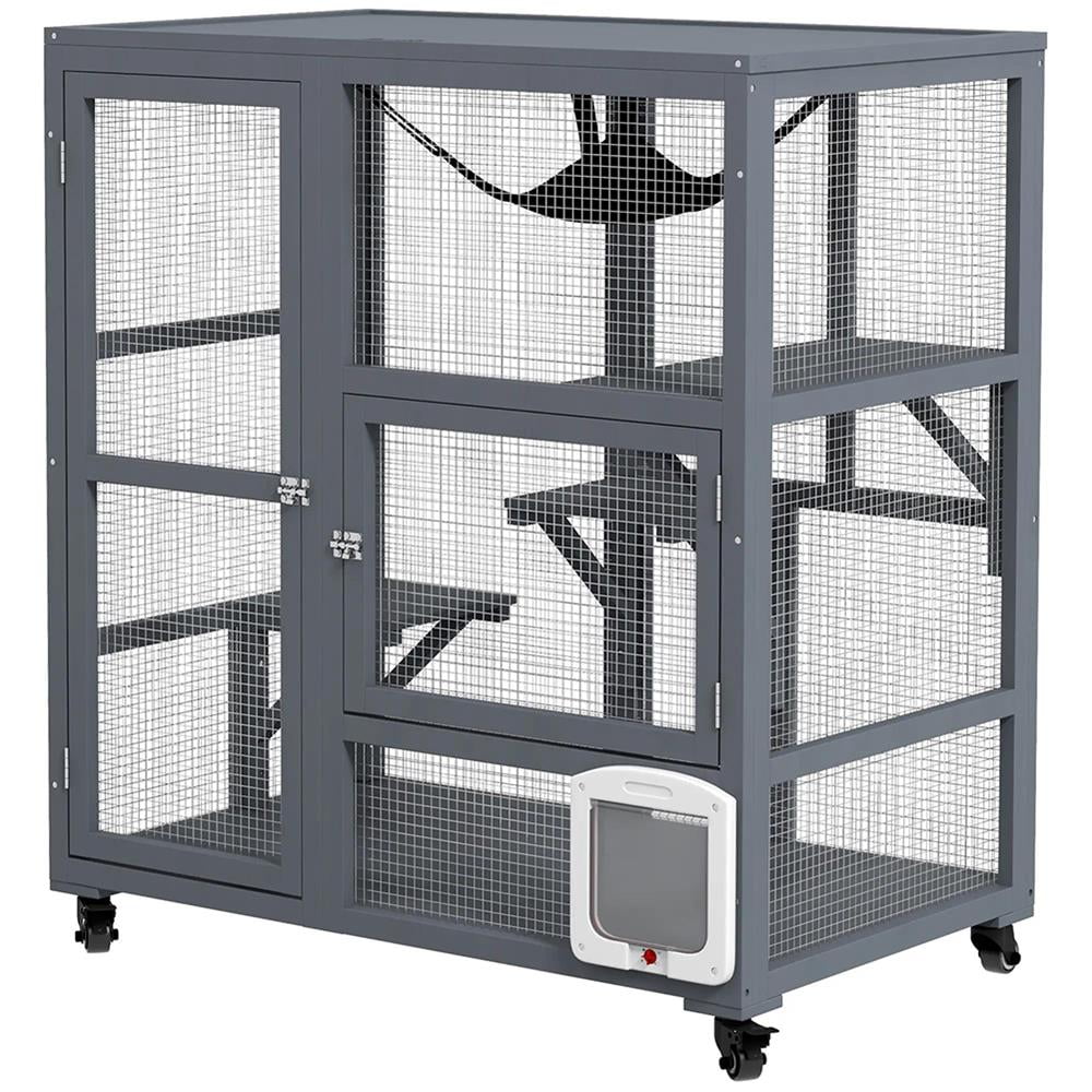Barara King Cat Kennel Condo Shelter, Cat House,Cat House, Indoor Cat ...