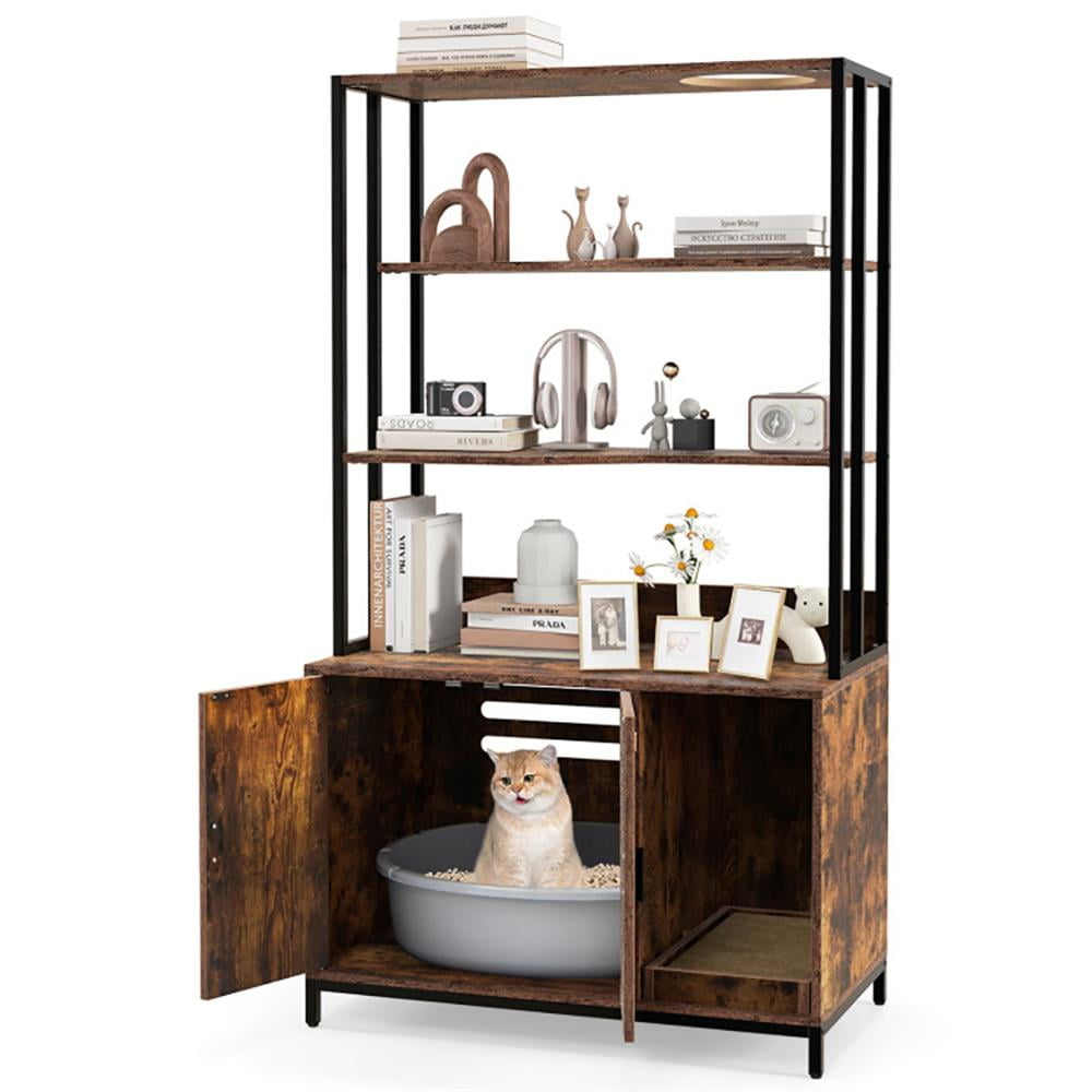 Barara King Cat Kennel Condo Shelter, Cat House,Cat Litter Box ...